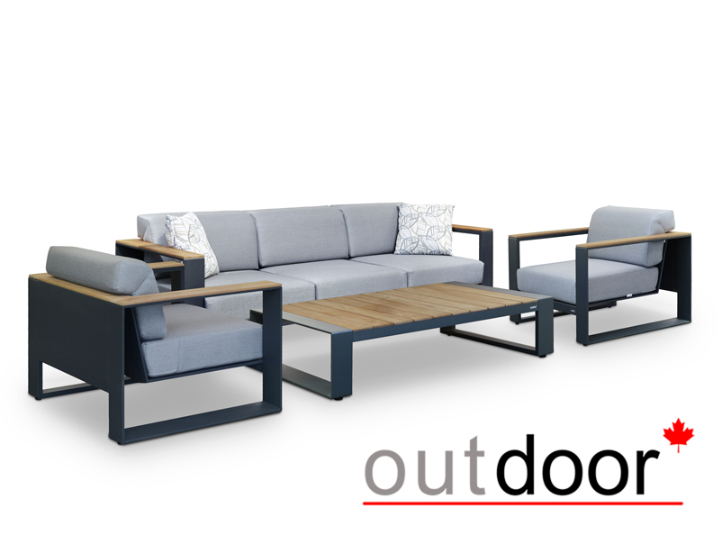 Купить комплект мебели outdoor монреаль (3-местный диван, 2 кресла ...
